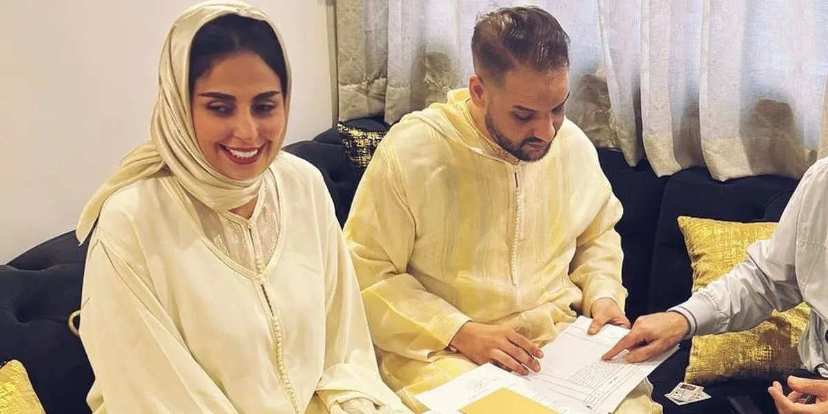 فدوى طالب تعلن زواجها وتشارك لحظات عقد قرانها مع الجمهور - أصوات 24